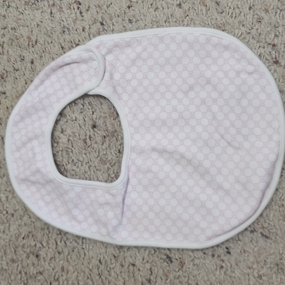 Gucci | Accessories | Gucci Baby Pink Monogram Bib Unisex | Poshmark